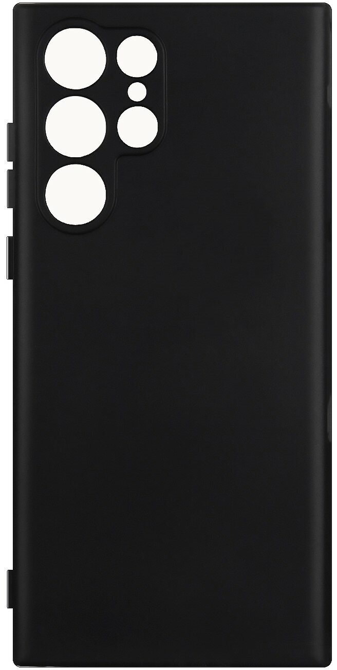 Чехол-накладка для Samsung Galaxy S22 Ultra черный Premium TPU 1.2mm матовый