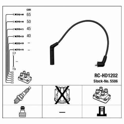 Комплект проводов зажигания Ngk 5506 для Hyundai Accent II, Getz