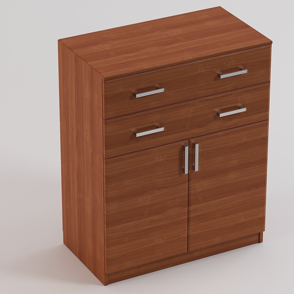 Тумба ТМ-49 (ШхГхВ) (800х420х1006)мм, 39 кг, вишня оксфорд, 2 ящика, 2 дверки, "Колизей мебель"