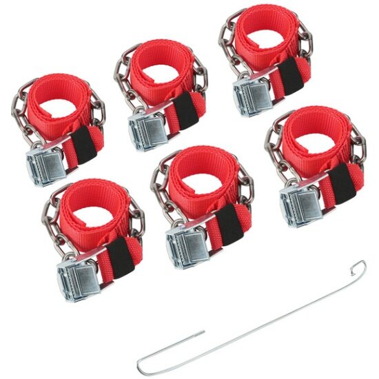 Цепи противоскольжения Rexant для легковых авто, колеса 165-205 мм, однорядные, 6 шт.