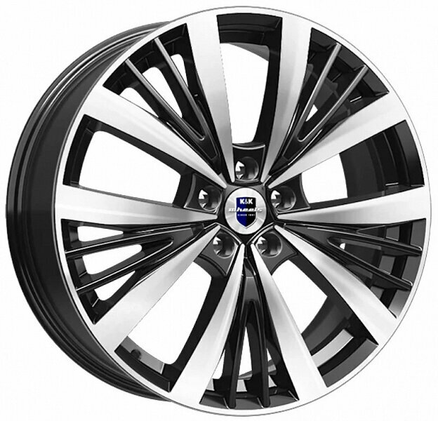 Диски легковые литые 7.5*19 5*114.3 et50 h64.1 КиК Марвел (КС881) Алмаз черный(цвет)