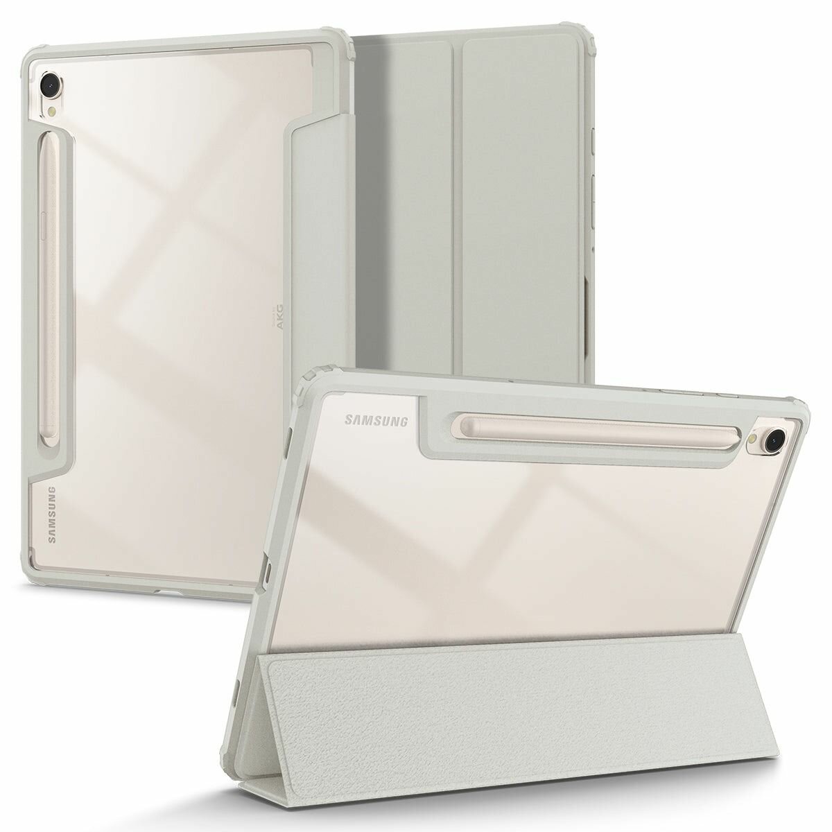 Чехол Spigen на Samsung Galaxy Tab S9 (ACS06838) Ultra Hybrid Pro / Спиген Чехол для Самсунг Галакси Таб С9 Противоударный, Серый