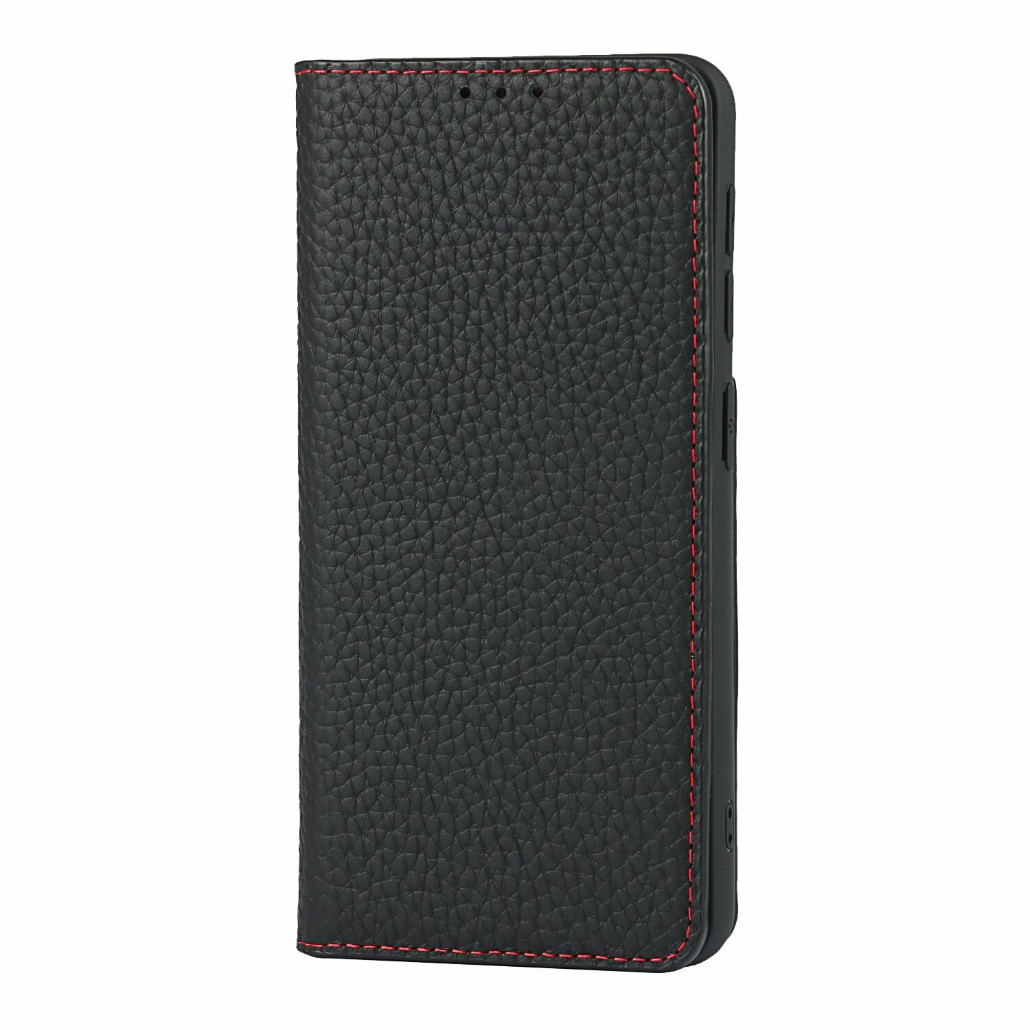 Чехол для Samsung S21 / S21 5G кожаная книжка черный — надёжная защита смартфона