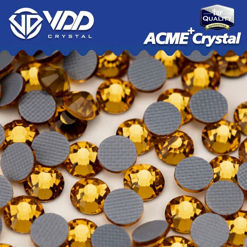 Стразы стеклянные VDD ACME+ Series, Topaz, SS8, 1440 шт