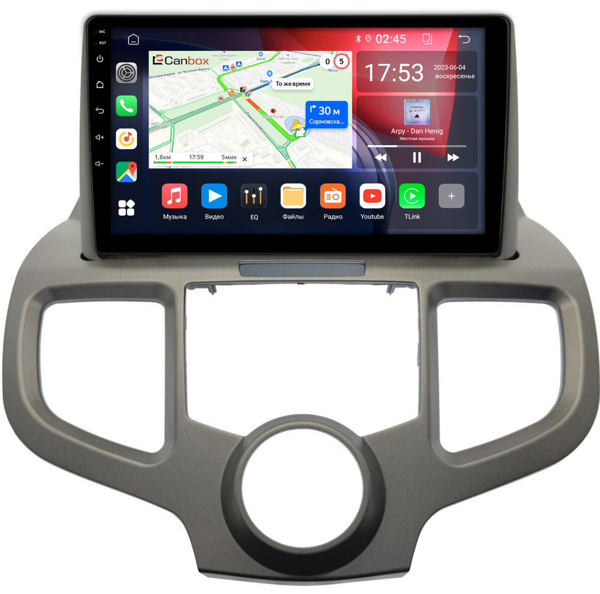 Штатная магнитола Canbox GT10-1452 для Honda Odyssey 3 2003-2008 на Android 10 (IPS, DSP, CarPlay)