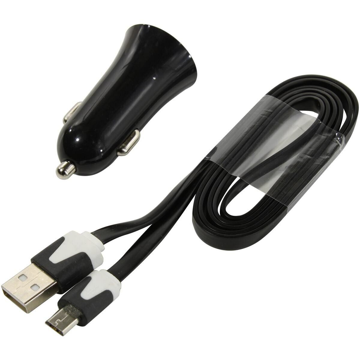 OLTO Автомобильное зарядное уст-во USB (Вх. DC12-24V, Вых. DC5V, 5W, USB, кабель microUSB)