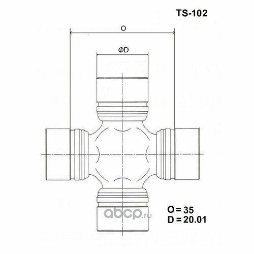 Крестовина карданного вала Toyo ts102