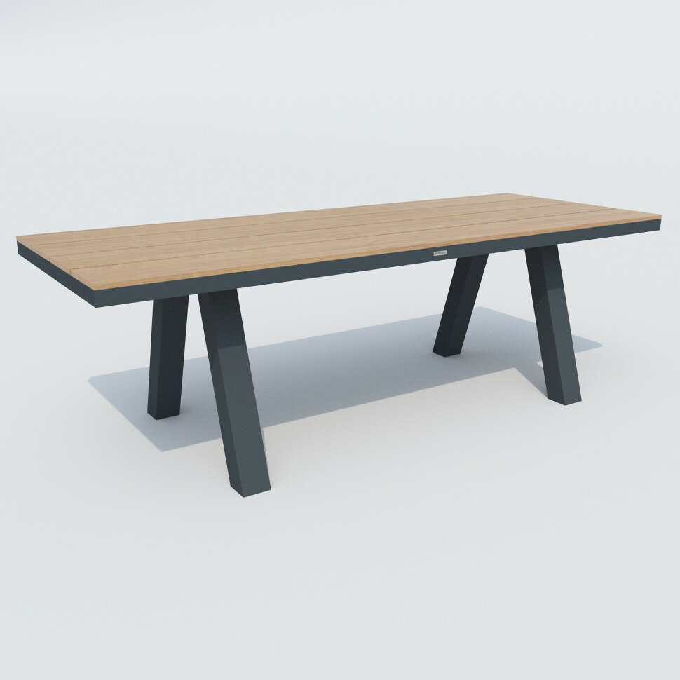 Стол обеденный IDEAL PATIO MIRRA, алюминий, металл, поливуд, 220х90х76 см