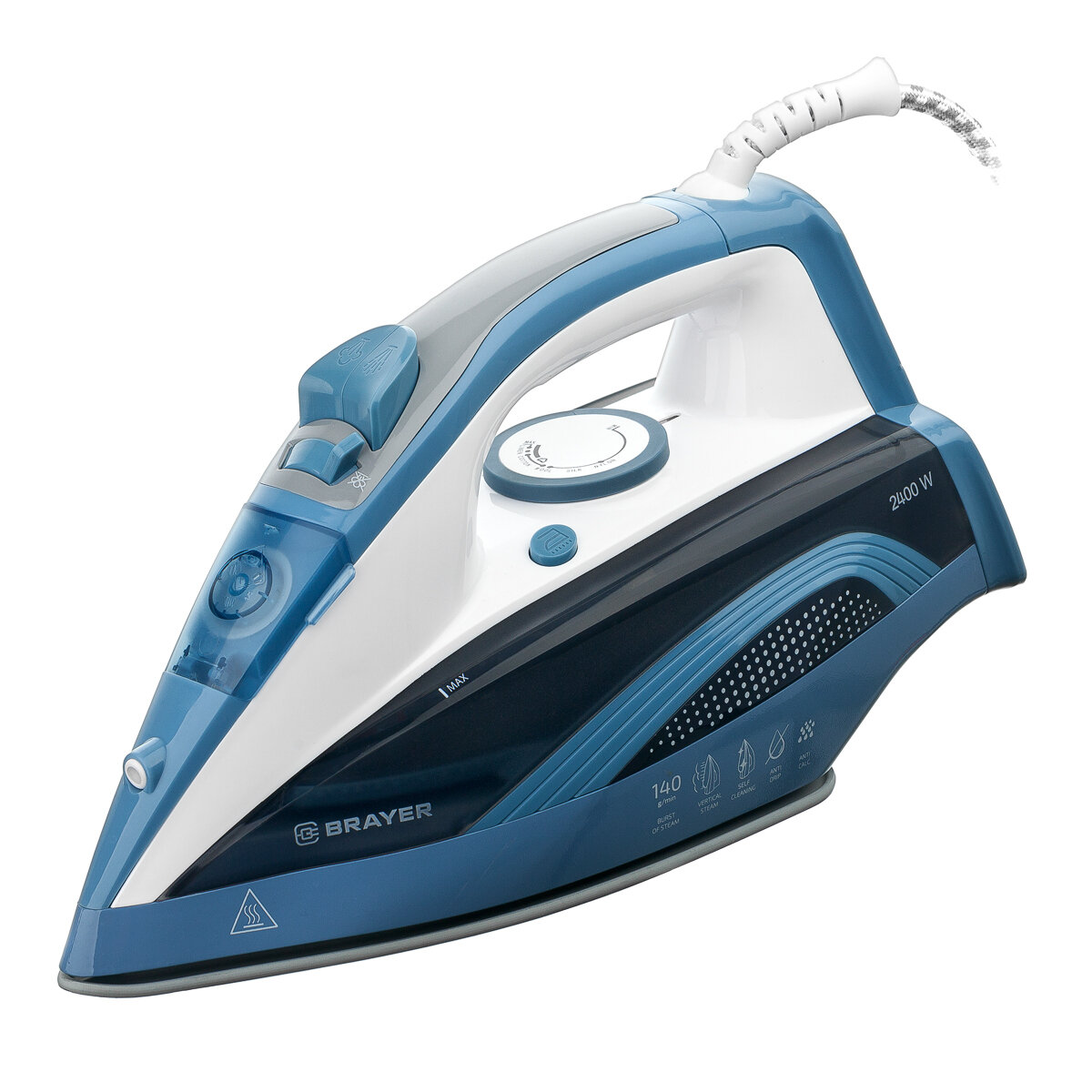 Утюг BRAYER BR 4002 синий/белый