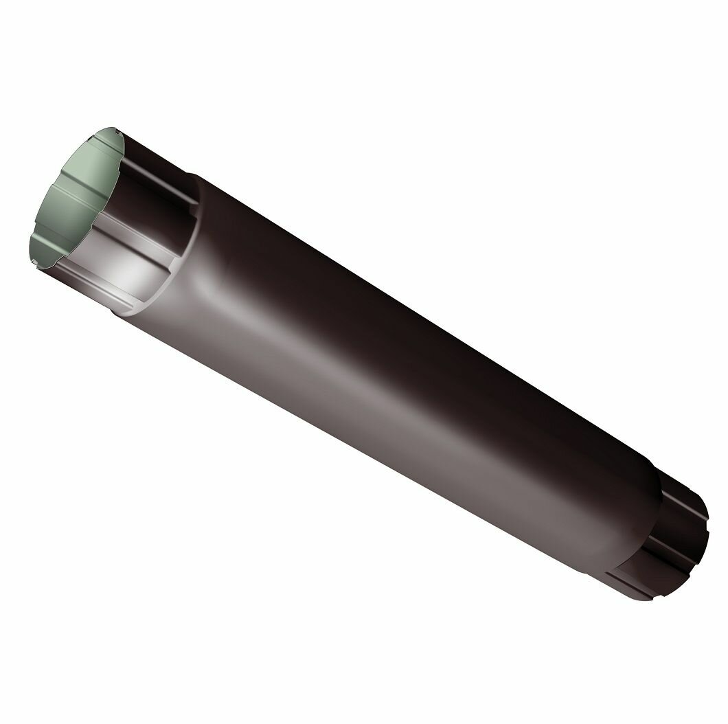 Труба водосточная круглая соединительная GRAND LINE Optima 90 мм 1м RAL 8017 шоколад, 1 шт.