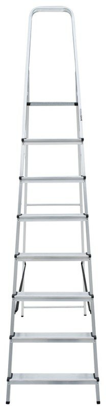 Лестница-стремянка 8 ступеней Новая Высота 1110108 NV 1110 односторонняя, алюминий