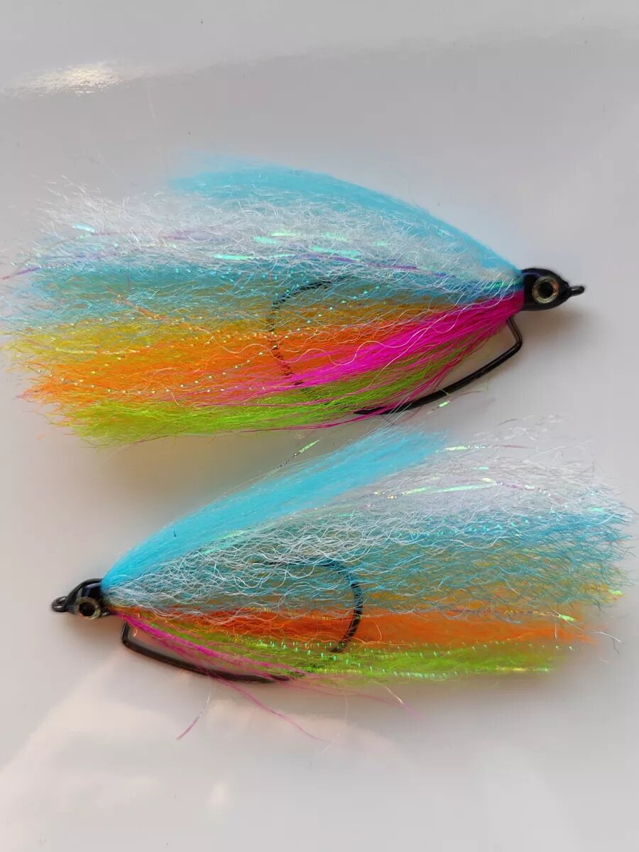 Стример на хищника на офсетном крючке - 2 шт.