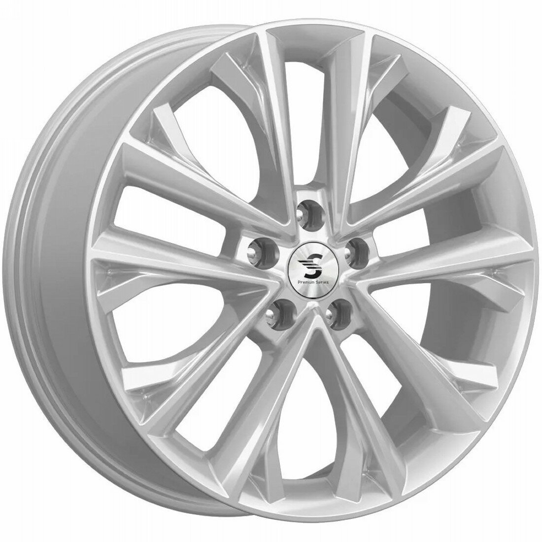 Колесный диск Premium Series КР012 7x18 5x114,3 ET35 60,1 Elite Silver литой для автомобиля