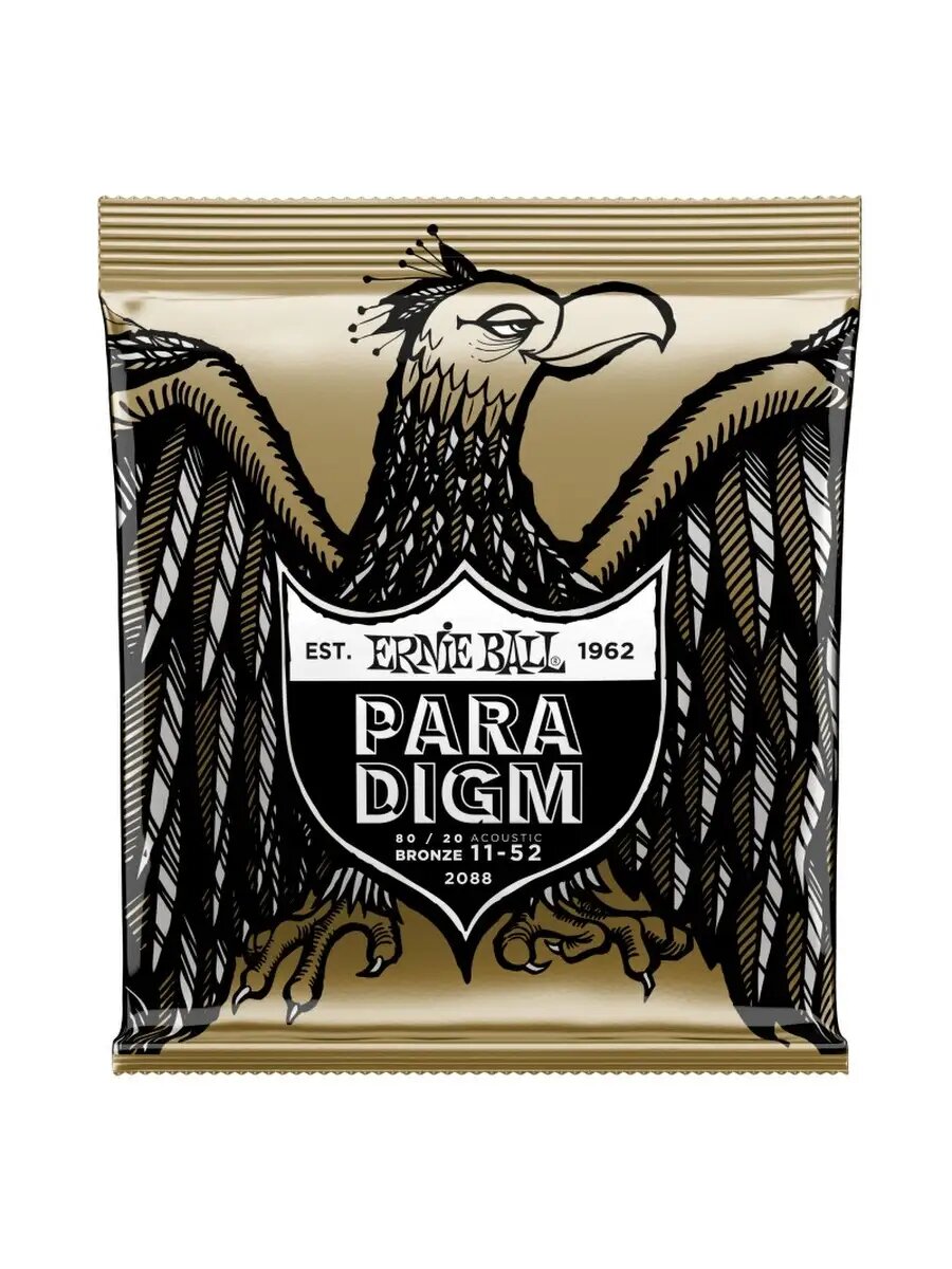 Струны для акустической гитары ERNIE BALL 2088 Paradigm 80/20 Bronze Light 11-52