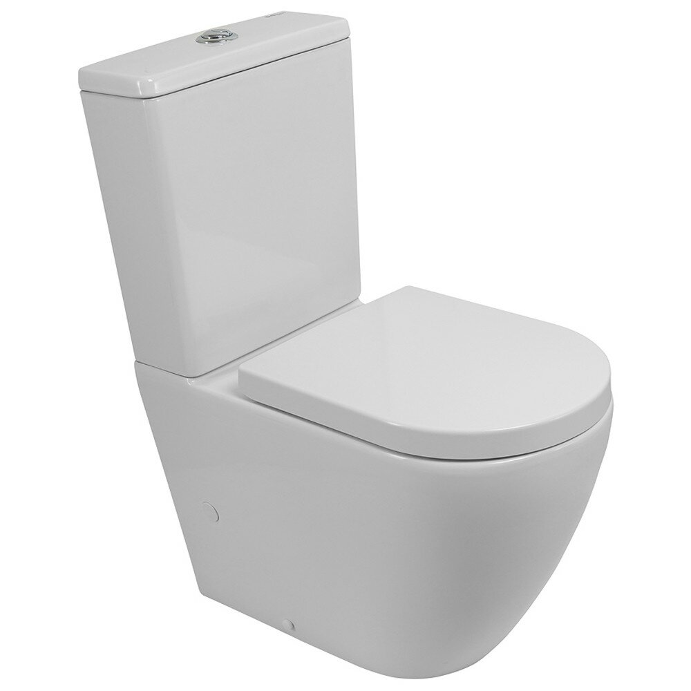 Унитаз BelBagno Sfera-tor BB2141CP-TOR/SC+BB2141T безободковый торнадо
