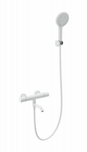 Смеситель для ванны с душем и термостатом Wonzon&Woghand, Белый матовый