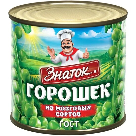 Зелёный горошек Консервы Знаток знаток 425 мл