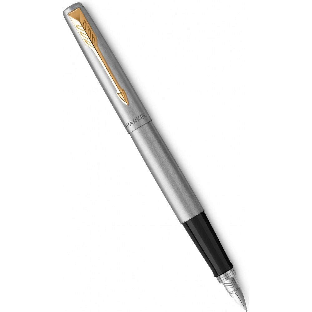Parker 2030948 Ручка перьевая parker jotter core f63, stainless steel gt (перо m)