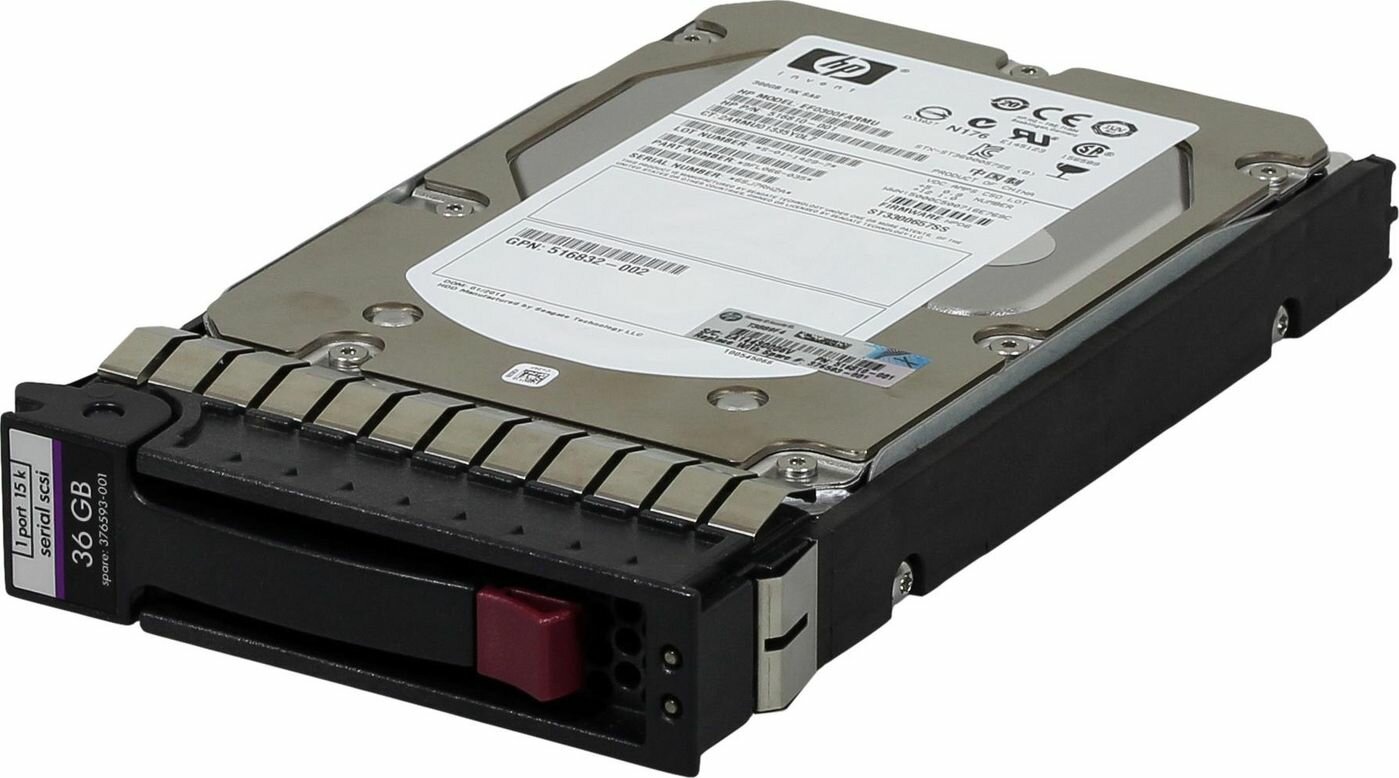 Жесткий диск HP 376593-001 36Gb SАS 3G 3,5" 15К 375868-B21