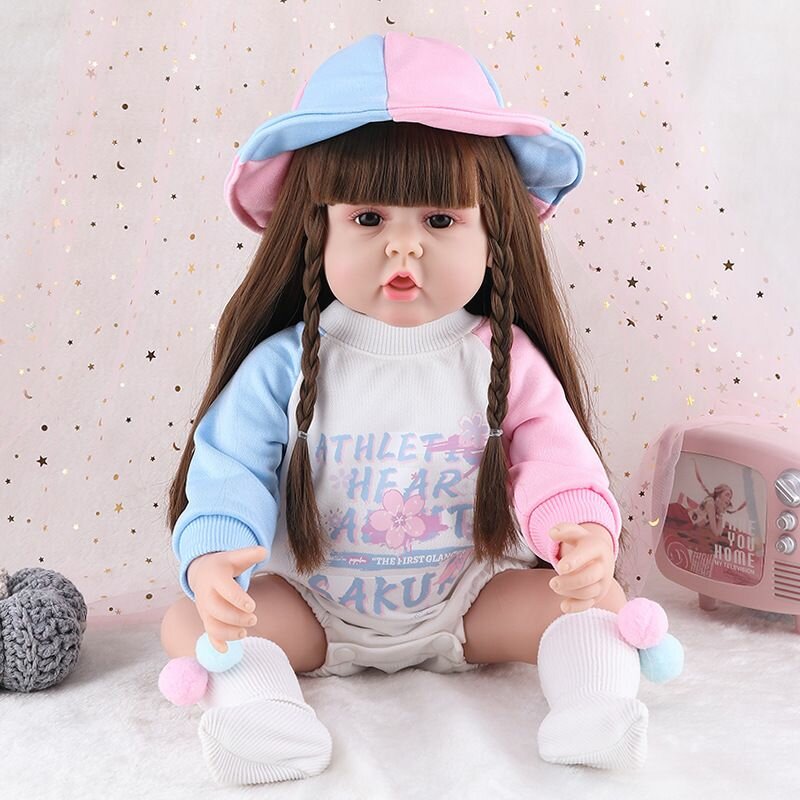 60 см имитация куклы реборн мягкая резиновая кукла большого размера для девочек