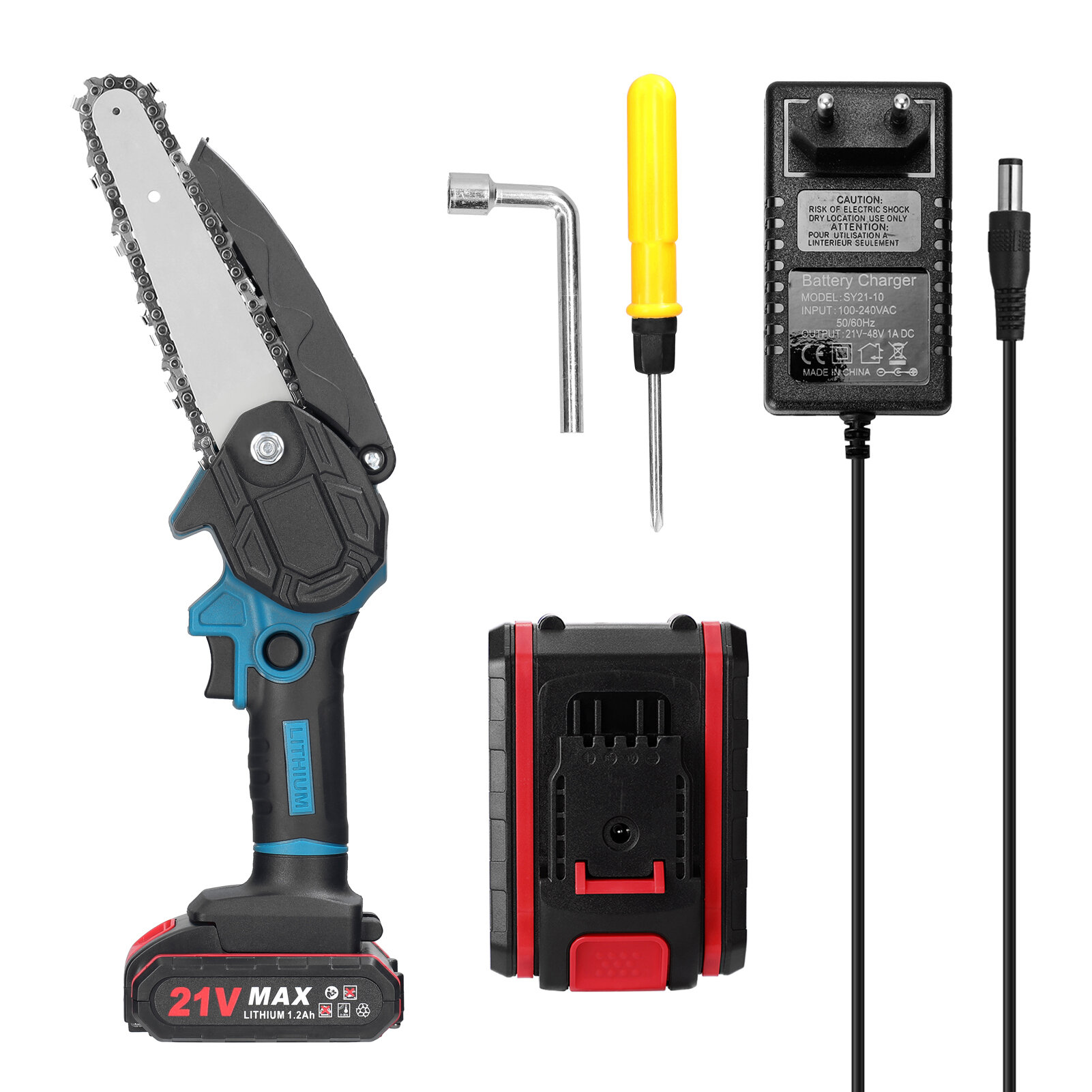 21V 6-дюймовые портативные электрические обрезные пилы, маленькая бензопила