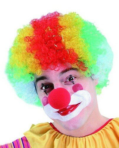 Парик Клоуна разноцветный 77101-1, синтетическое волокно, длина 21 см
