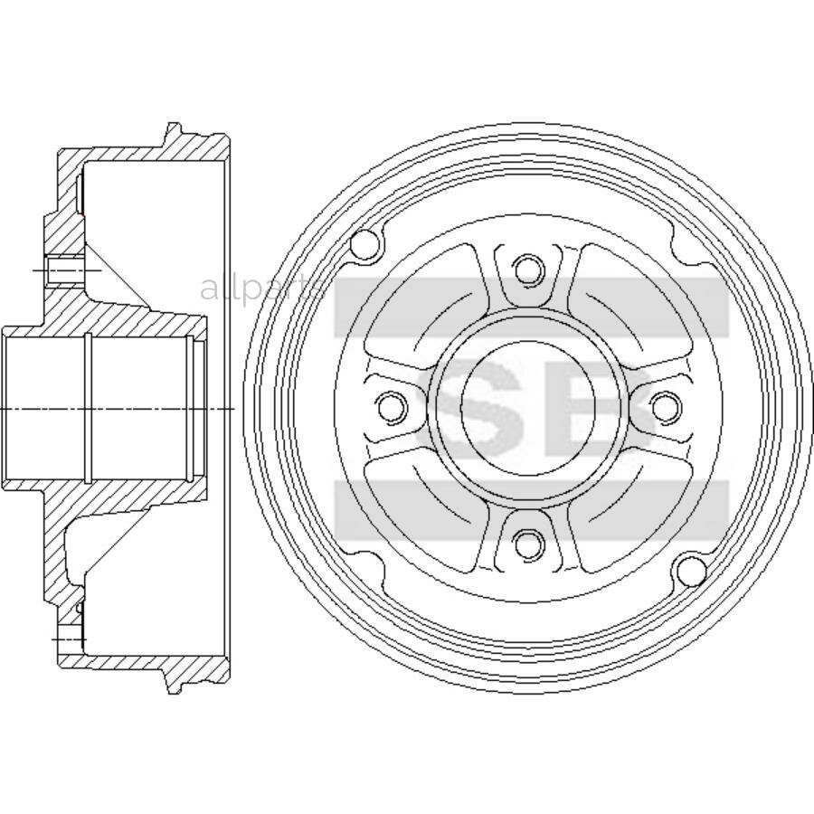 SANGSIN BRAKE SD7105 Диск тормозной