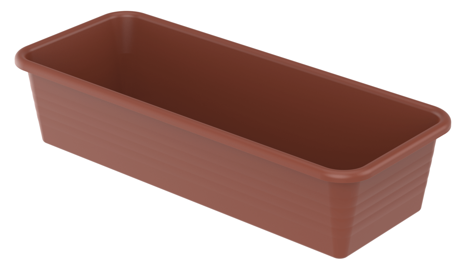 Ящик для хранения Альт-Пласт универсальный, из полипропилена, коричневый, 480×200×110мм, 8л / органайзер для вещей