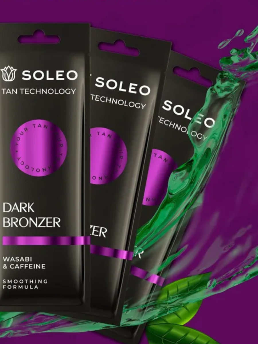 Soleo DARK BRONZER темный бронзатор с васаби и кофеином 3шт по 15 мл
