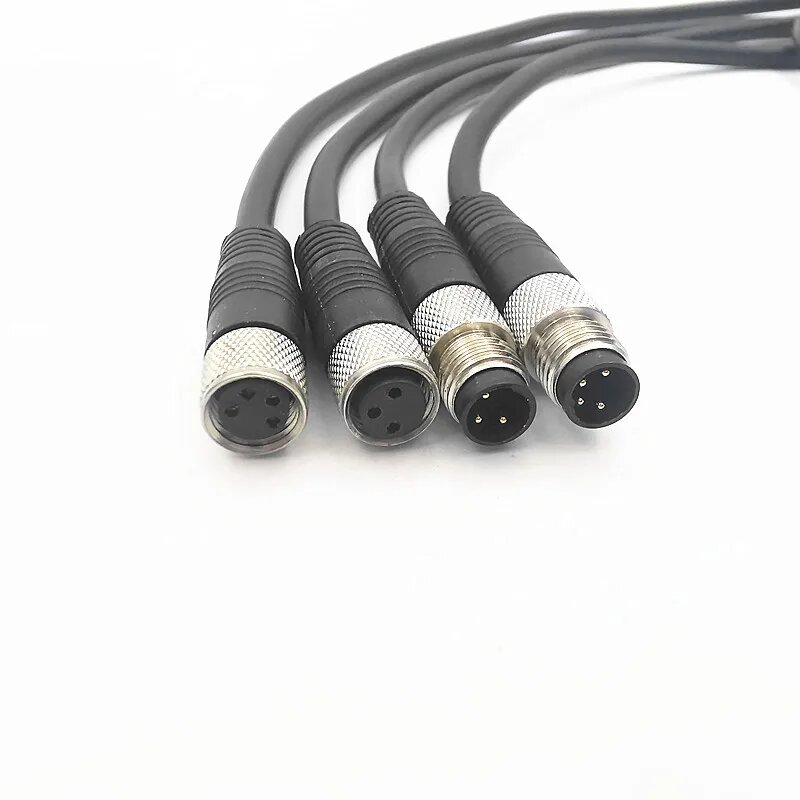 ZJIVNV M8 Sensor Connector 3&4 Pin Кабель 2м 3П, Женская вставка