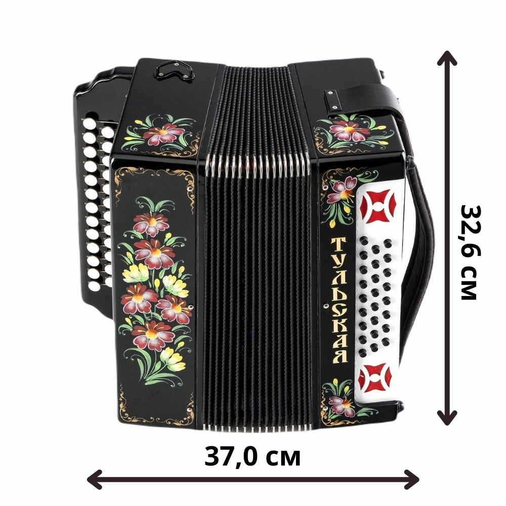 Гармонь "Тульская-301М", Г-21 25х25-III, Тульская гармонь, G-21-BK