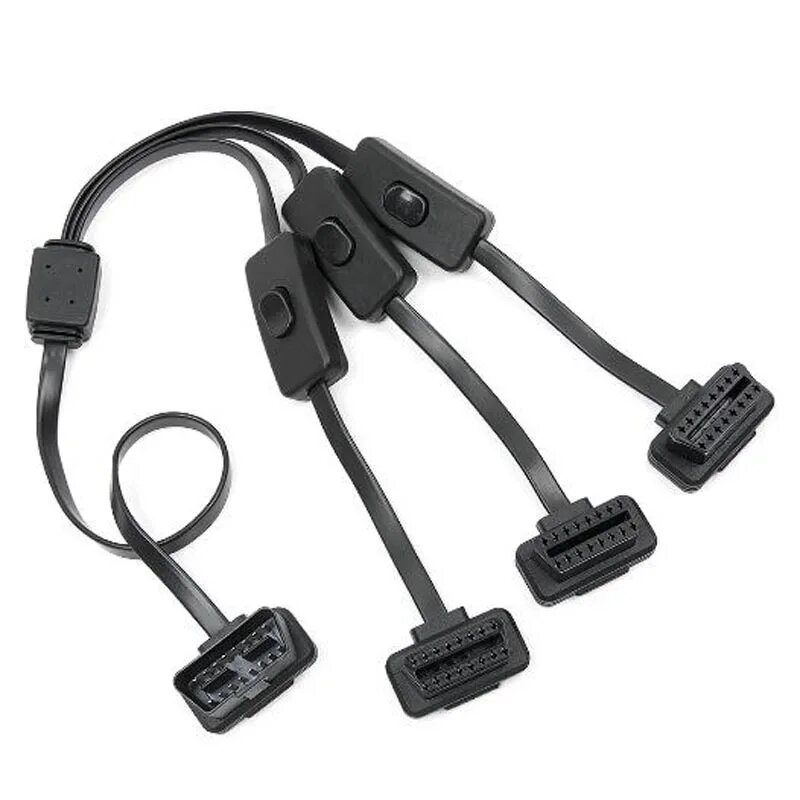 Разветвитель OBD2 1-3 с переключателем