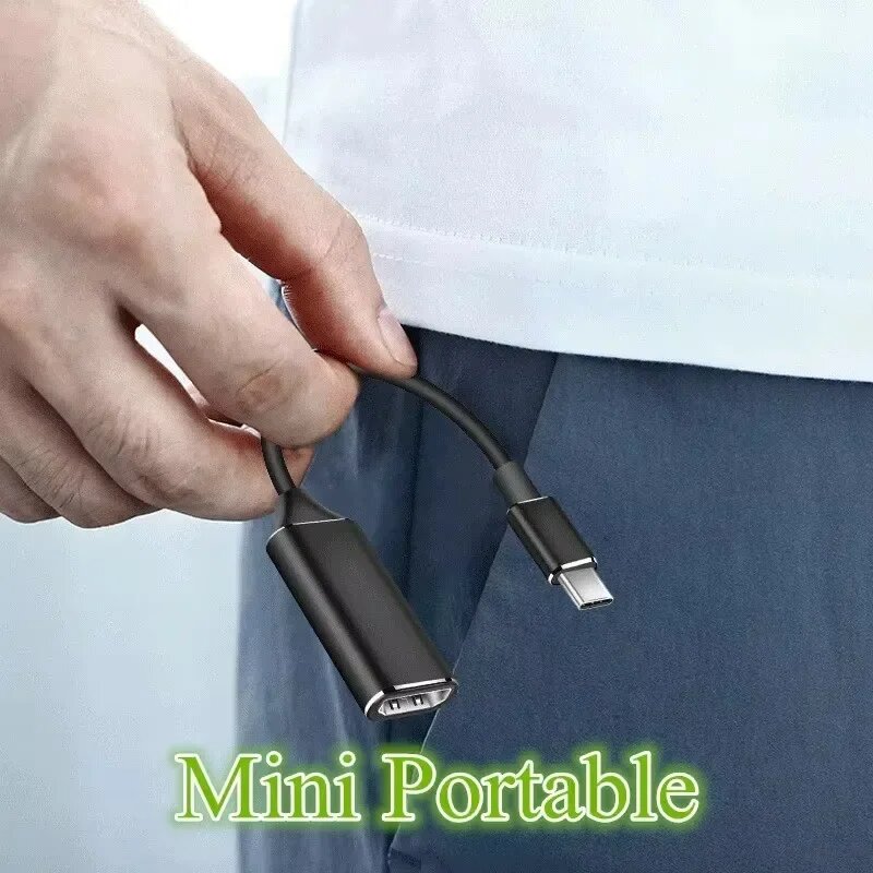 Адаптер USB C - HDMI, черный, 4K — фото 1