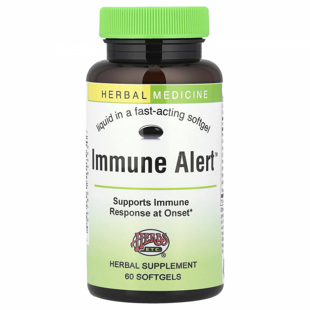 Herbs Etc, Immune Alert ™, 60 мягких таблеток