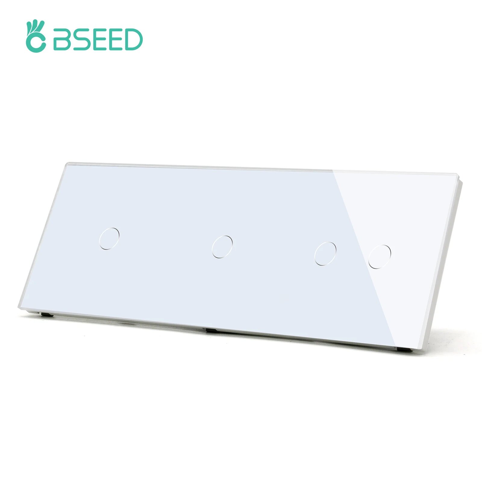 Сенсорные выключатели BSEED тройные стеклянные 10А White
