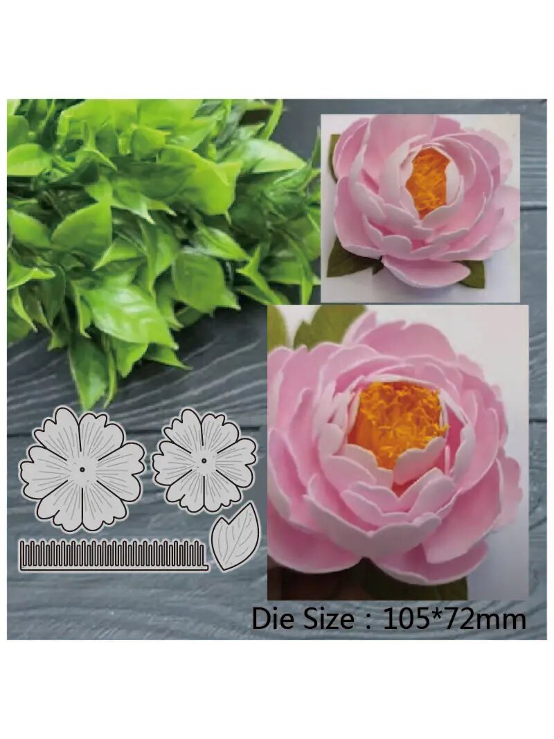 Металлическая многослойная штамп для скрапбукинга Flower