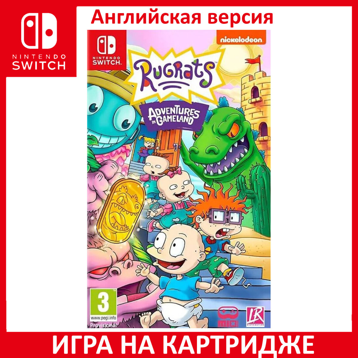 Игра Nickelodeon Rugrats: Adventures in Gameland (Limited Run) Switch Английский язык Картридж на Nintendo Switch
