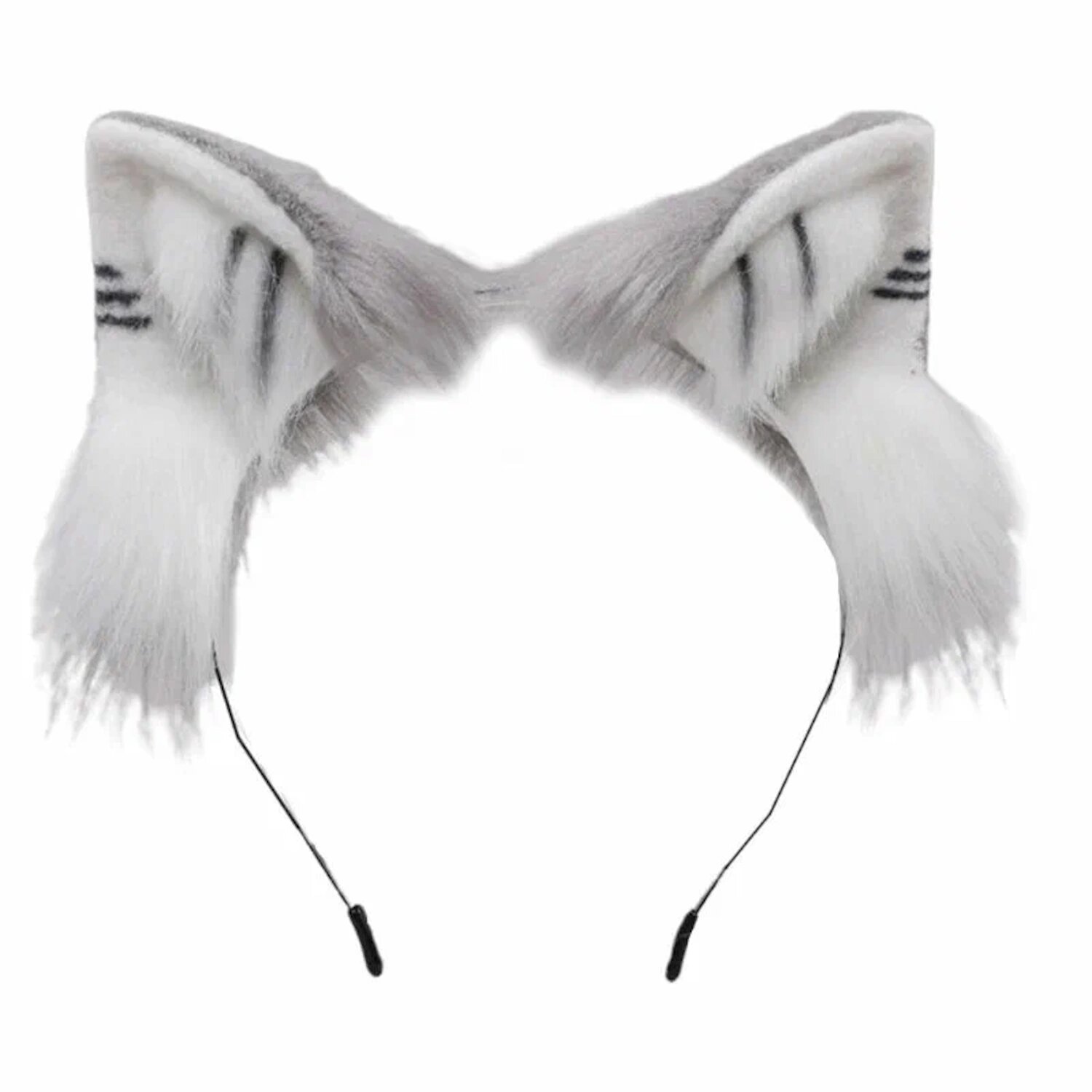Аниме лисьи ушки на ободке для косплея, ушки кицунэ и кошки, можно гнуть, унисекс