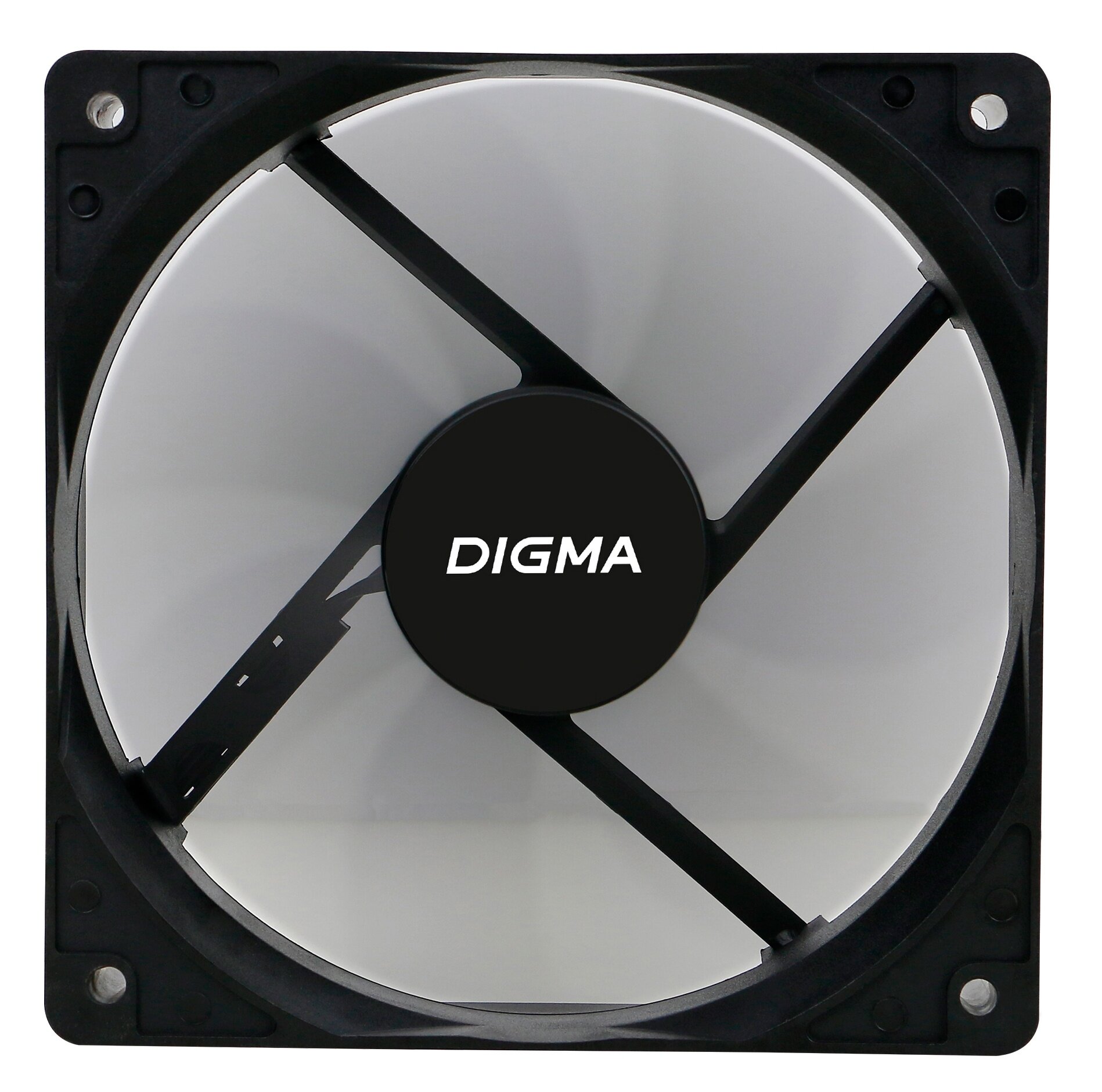 Вентилятор Digma DFAN-120-7 120x120x25mm 3-pin 4-pin (Molex)23dB 73gr Ret
