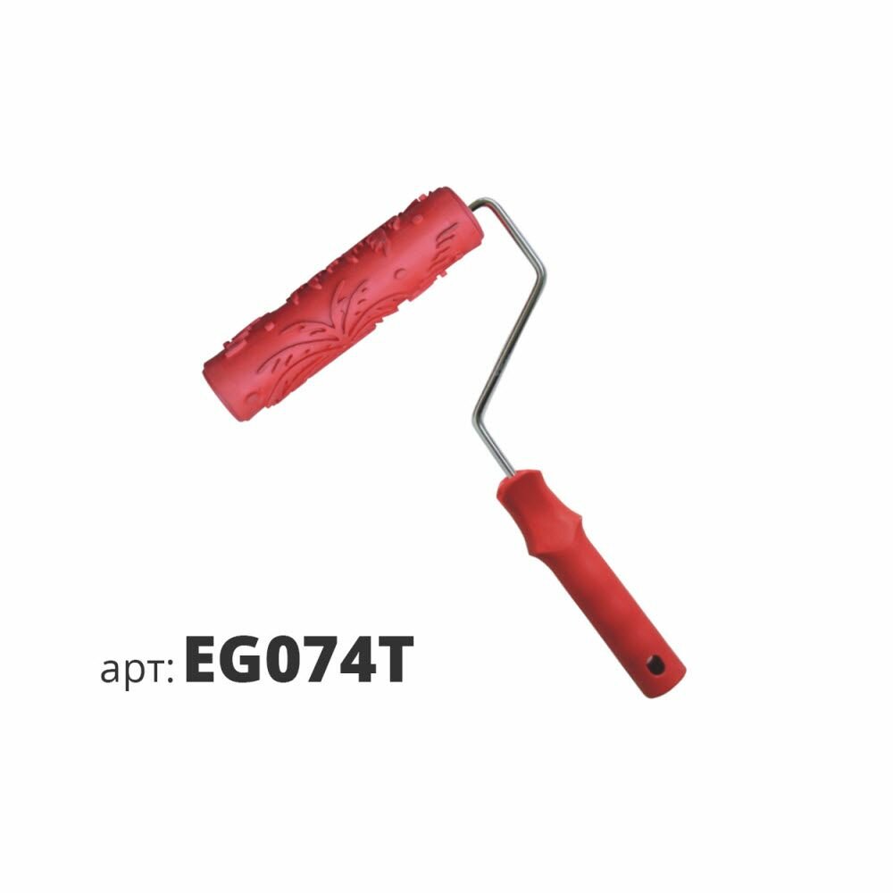 Валик декоративный резиновый жесткий STMDecor EG T (180мм) пальмы EG074T