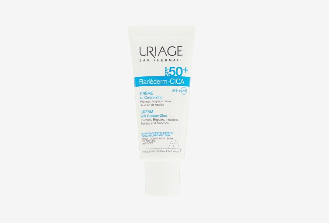 Крем с медью и цинком SPF50+ URIAGE Bariederm Cica-Cream 40 мл