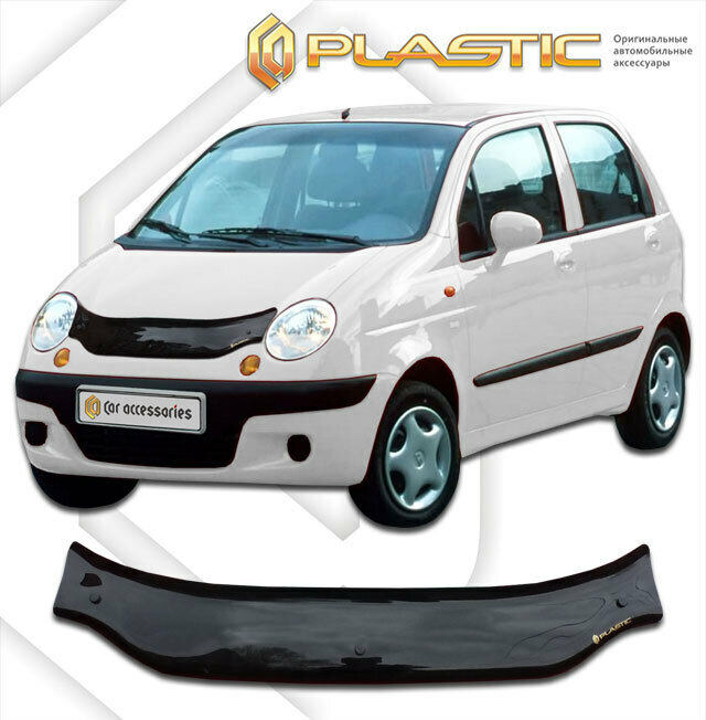 Дефлектор капота Classic черный Daewoo Matiz Год выпуска 2000-2011