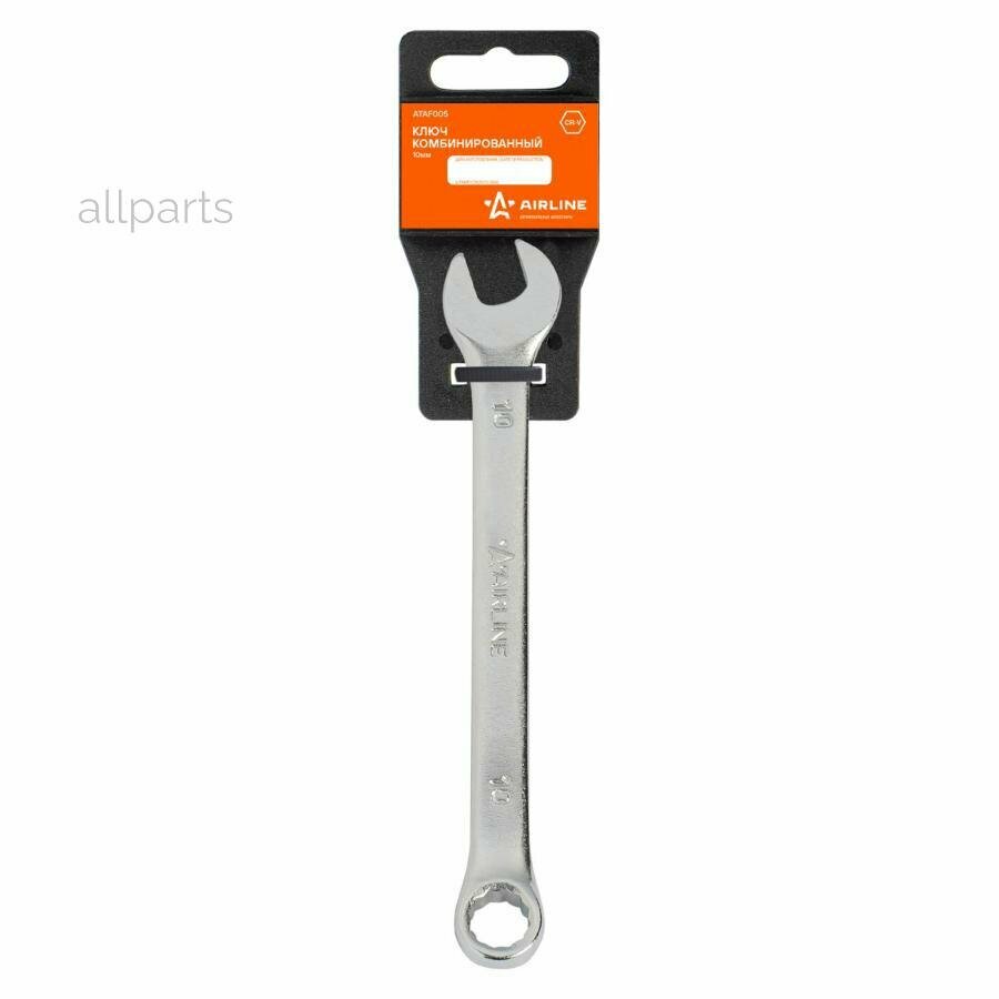 AIRLINE ATAF005 Ключ комбинированный 10мм пласт. подвес