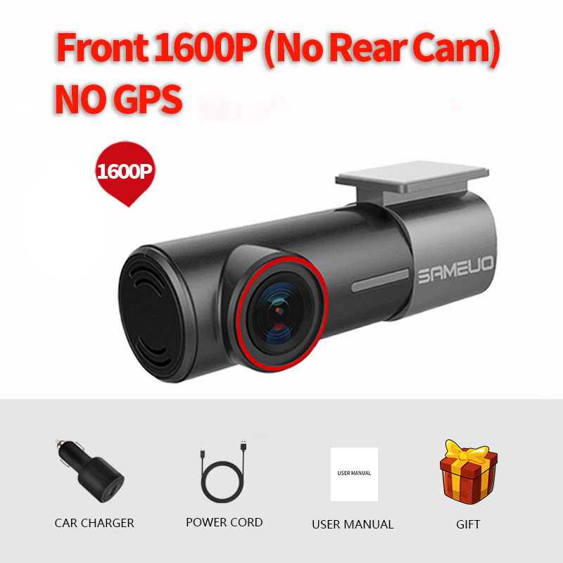 Автомобильный видеорегистратор Shenyou U700, двойная запись, 1600P, 12 млн пикселей