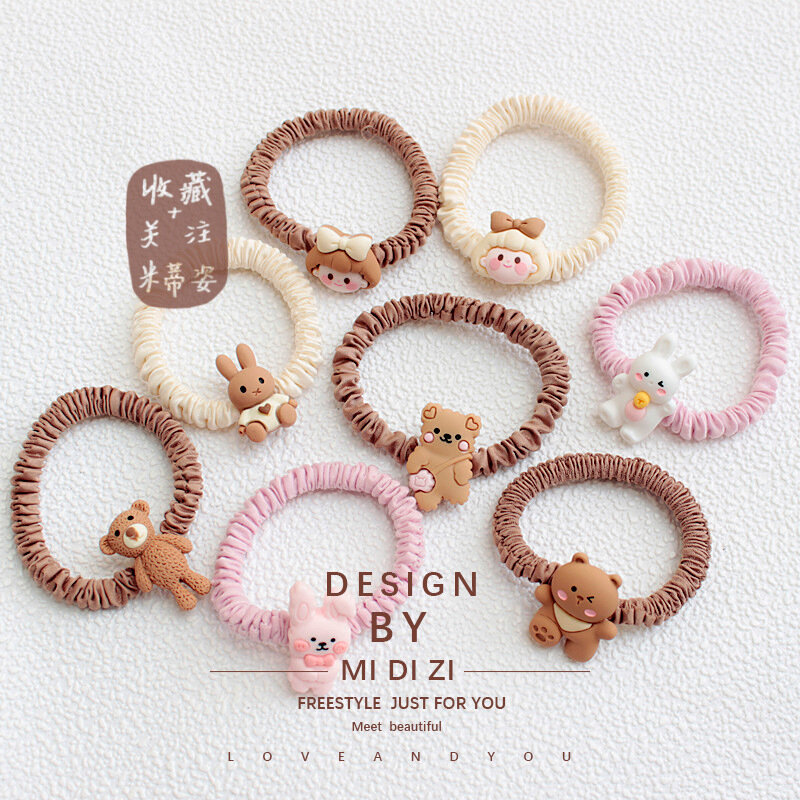 Кольцо для волос "Мультяшная студентка", с сердечком