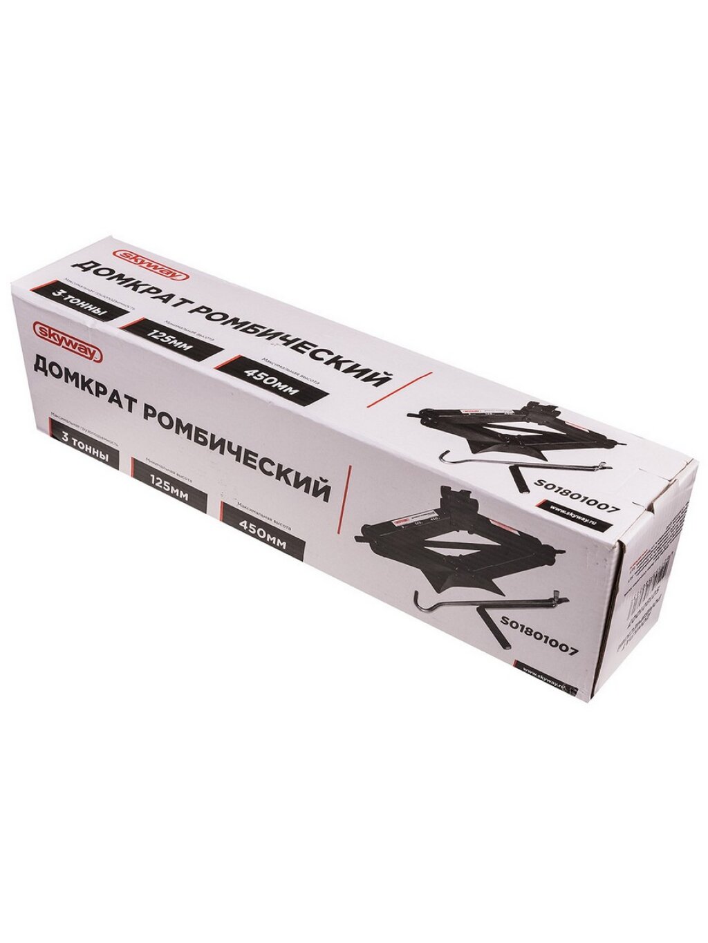 Домкрат ромбический Skyway 3 т 125-450 мм в сумке