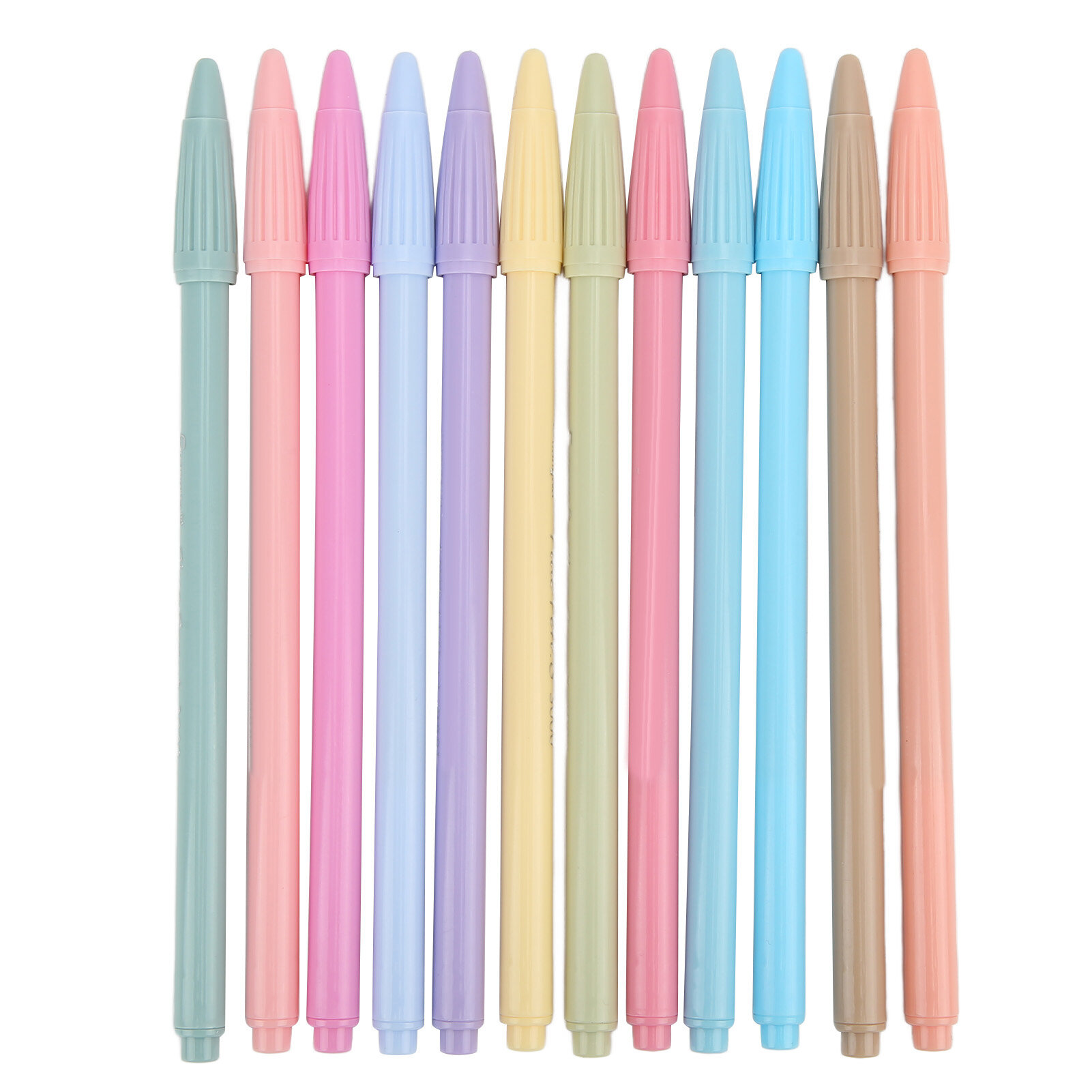 Набор акварельных ручек из 12 цветов, тонкий корпус, наклонный наконечник, руководство по использованию, набор акварельных ручек для каллиграфии, раскрашивания и рисования.
