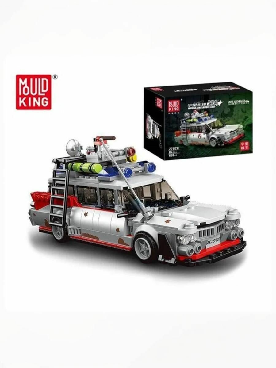 Конструктор Mould King 10021 ECTO-1 Автомобиль Охотников за привидениями, 603 детали