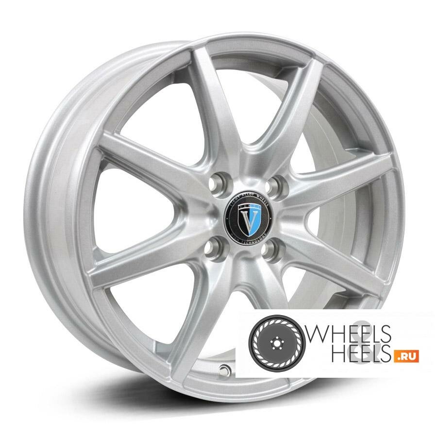 Диск автомобильный литой Venti 1415 14x5.5 4x100 et43 dia60.1 Серебристо-серый