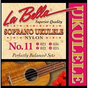 Струны для укулеле сопрано La Bella 11-SOPRANO